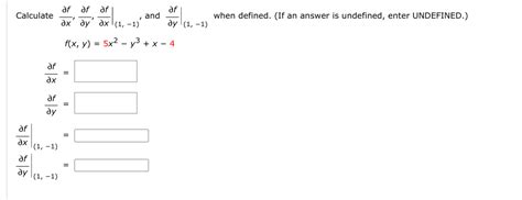 Solved Calculate Frac Partial F Partial X