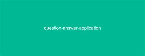 Question Answer Application
