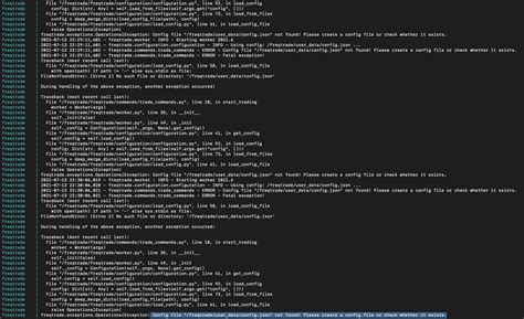 GitHub Paulzouzou Error When Launching Freqtrade Hello I Just Started In Freqtrade I