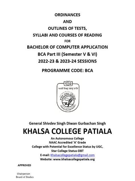 bca part iii sem v and vi 16659 2023 pdf method computer