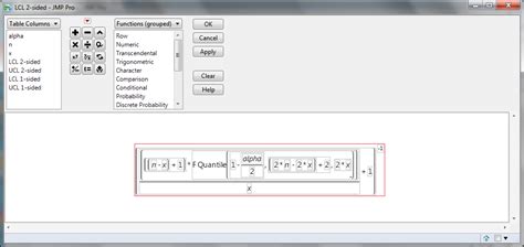 Solved Clopper Pearson Confidence Interval For Proportion Jmp User Community