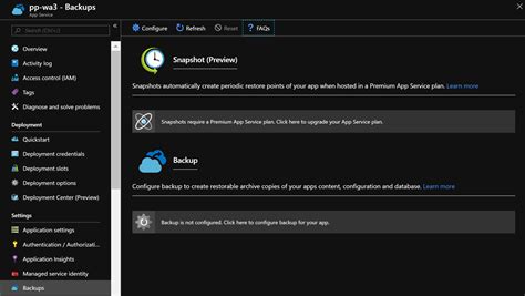 Azure App Service Backup Implementing Azure Putting Modern Devops To