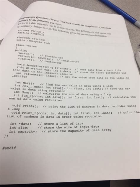 Solved Vector Is A Data Structure That Is Similar To Array Chegg Com