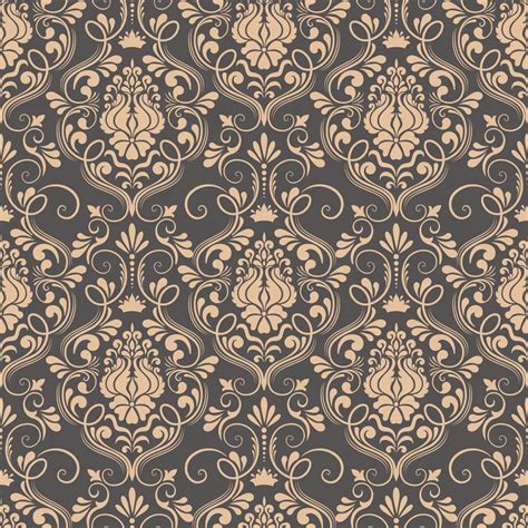 Damask Seamless Emboss Pattern Background Free Vector