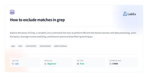 How To Exclude Matches In Grep Labex