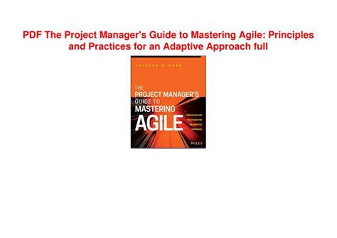 Ppt Pdf The Project Managers Guide To Mastering Agile Principles