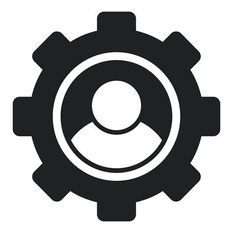 Gear Setup Icon Simple Vector Digital Person 16160948 Vector Art At