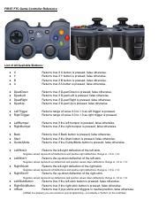 FIRST FTC Game Controller Reference Pdf FIRST FTC Game Controller Reference List Of All