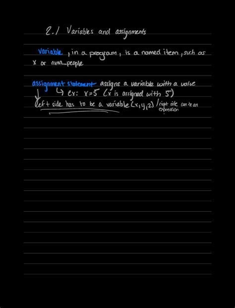 2 Variables And Expressions 2 Variables And Assignments Variable In