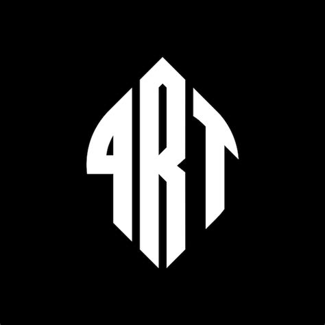 Premium Vector Qrt Circle Letter Logo Design With Circle And Ellipse Shape Qrt Ellipse Letters