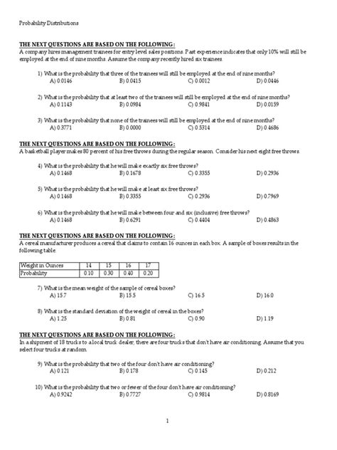Practice 1 Pdf Pdf Normal Distribution Statistical Theory