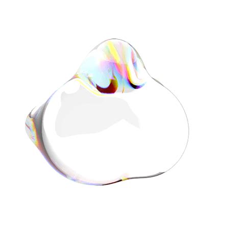 Shapefest™ Glass Prism Floating Blobs 3d Illustrations