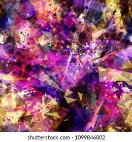 Different Triangles Mix Random Seamless Texture Stock Vector Royalty Free