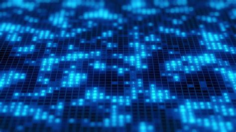 Glowing Binary Code Matrix In Blue 55075229 Stock Video At Vecteezy