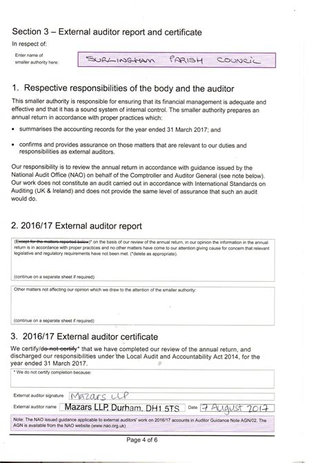 Annual Governance Statement 2017 Surlingham