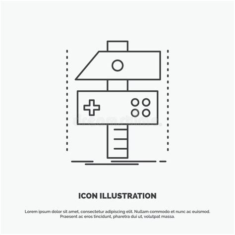 Build Craft Develop Developer Game Icon Line Vector Gray Symbol For Ui And Ux Website Or