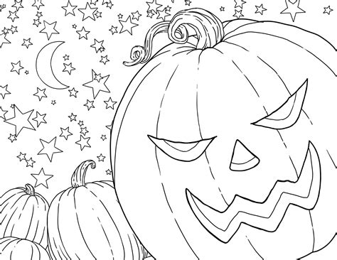 Разукрашки Хэллоуин Тыква 67 фото
