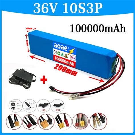 18650 Bms 10s3p 36v 100000mah