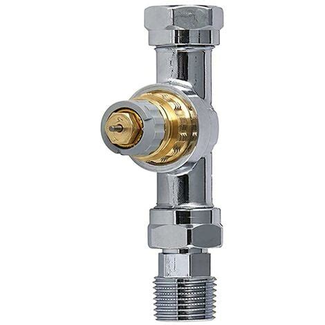 Danfoss RAS D2 TRV Combi Sensor Set White Sensor Chrome Straight 10 15 Mm