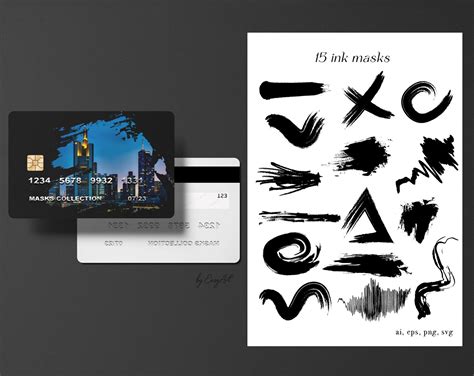 Masks Shapes SVG Abstract Frames PNG Ink Shapes Clipping Masks Overlay Photo Masks Graphic