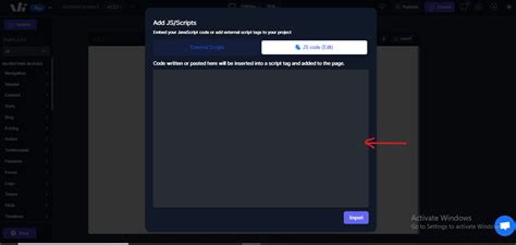 Importing Jsscript Into Windframe