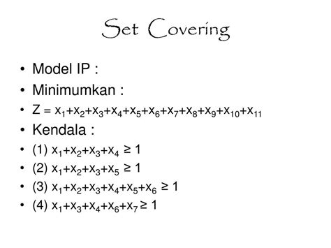 Ppt Integer Programmming Pemrograman Bilangan Bulat Powerpoint Presentation Id5677274