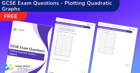 Plotting Quadratic Graphs Exam Questions Gcse Maths [free]