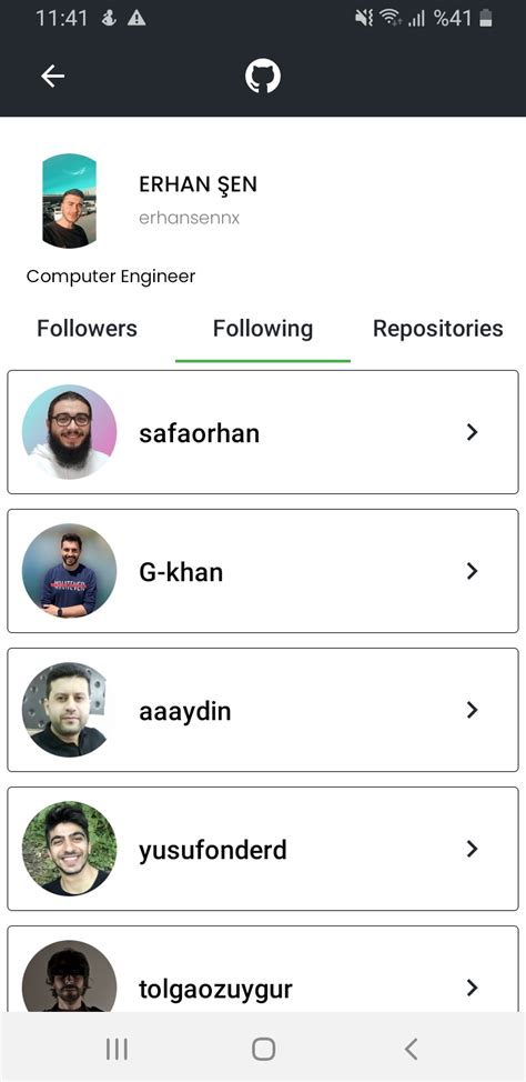 Github Erhansennxgithubprofileviewer App