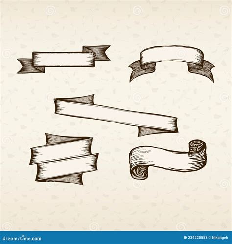 Swirl Scroll Elements Text Dividers Hand Drawn Design Elements Vector Illustration