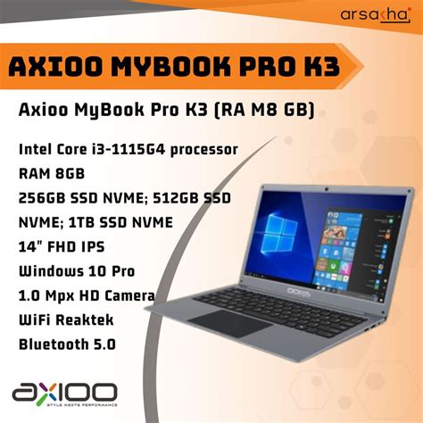 Axioo Mybook Pro K3 RAM 8GB 8N5 512GB SSD