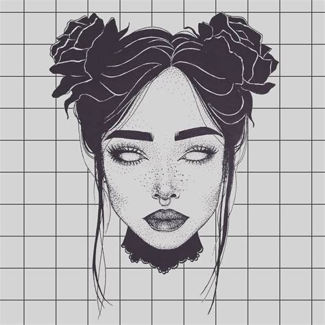 Рисунок Девушки Ручкой 66 фото