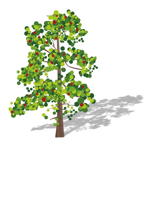 Free Clipart Tree With Fruits Baditaflorin