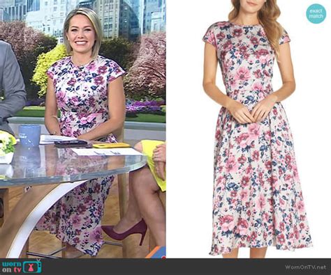 Wornontv Dylans Floral Midi Dress On Today Dylan Dreyer Clothes