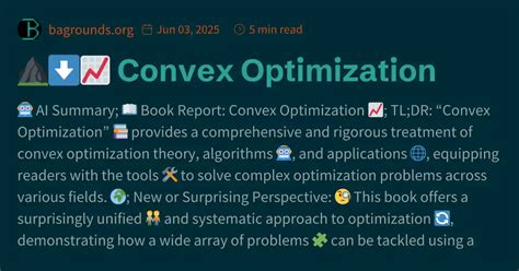 ⛰️⬇️📈 Convex Optimization ⛰️⬇️📈 Convex Optimization