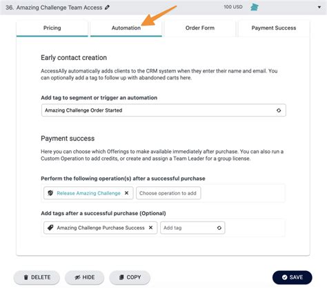Order Form Tab Overview In Accessally Kb Accessally