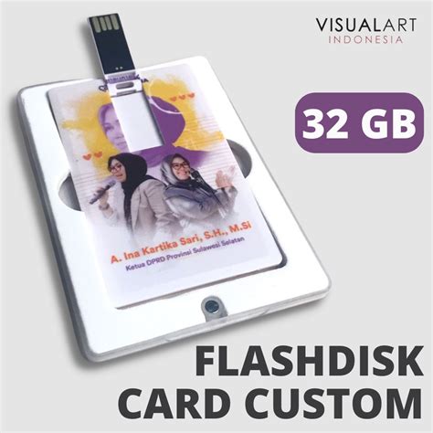 Jual Flashdisk Card Custom Flashdisk Kartu Gb Custom Box Shopee Indonesia