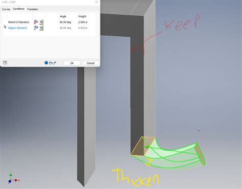 how can i make this section of the loft thicker without making the