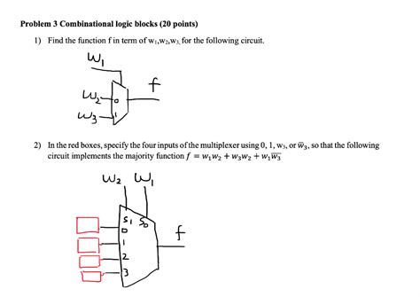 Solved Problem 3 Combinational Logic Blocks 20 Points 1