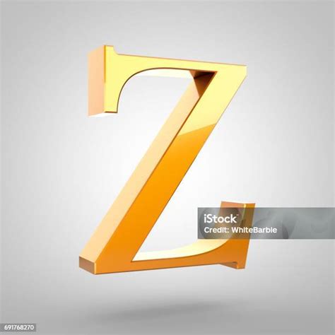골드 문자 대문자 Z 흰색 배경에 고립 0명에 대한 스톡 사진 및 기타 이미지 0명 3차원 형태 관능 Istock