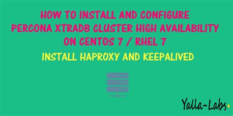 Installing And Configuring Percona Xtradb Cluster High Availability On