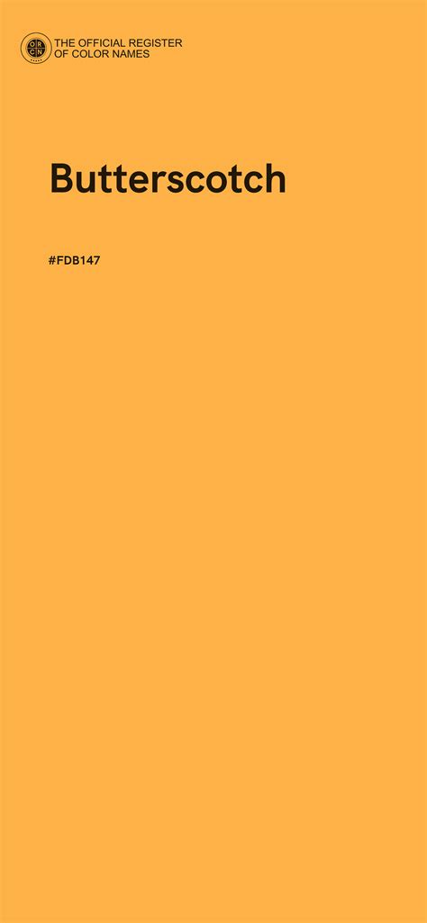 Butterscotch Color Fdb147 The Official Register Of Color Names