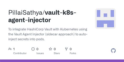 Github Pillaisathya Vault K S Agent Injector To Integrate Hashicorp Vault With Kubernetes