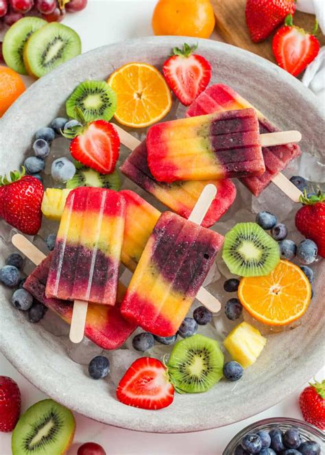 Rainbow Popsicles I Heart Naptime Rainbow Popsicles I Heart Naptime