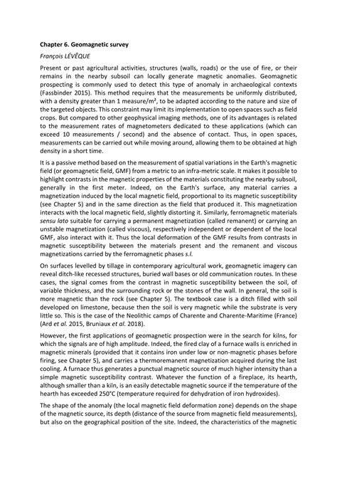 Pdf Geomagnetic Survey