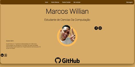 Github Marcosmwxprojeto Apresentacao Pessoal Site De Apresentação Pessoal