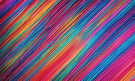 Vibrant Abstract Pattern Diagonal Stripes In Various Colors Including