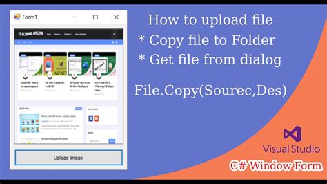 C How To Upload File To Folder Youtube