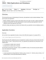 HW2 Web Applications And Databases Pdf 10 16 2018 HW2 Web