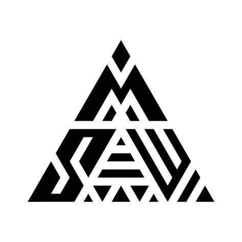 Unique Triangle Three Letter Logo Design 12581828 Vector Art At Vecteezy