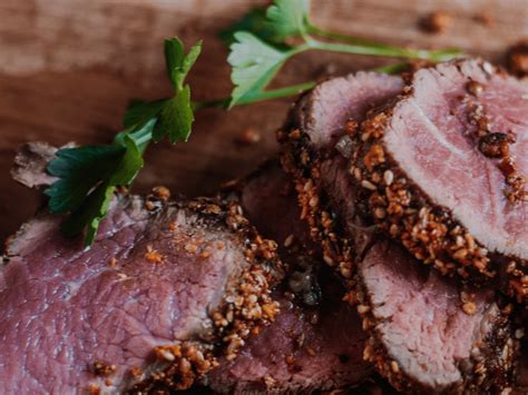 Dukkah Crusted Fillet With Bone Marrow Butter Chalmar Beef And Lamb